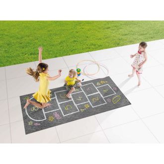 Allotapis Collection Allotapis - Tapis de jeu ext&eacute;rieur gris La Marelle Gris 95x230