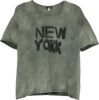 R13 NY T-shirt - Gr&uuml;n