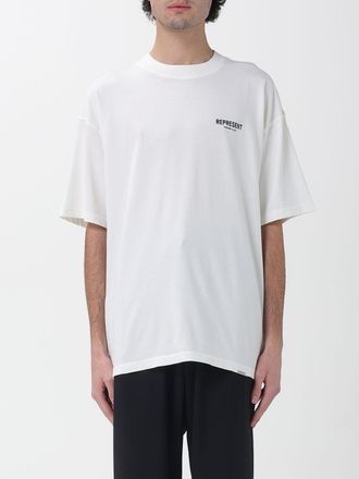 Represent Rundhals-T-Shirt aus Baumwolle von mit Kontrastlogo
