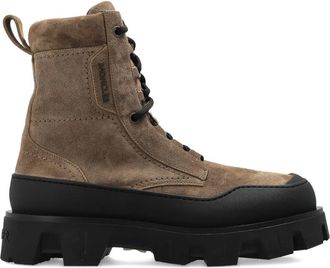 Moncler Peak-Path Schnürstiefel aus Wildleder - Braun