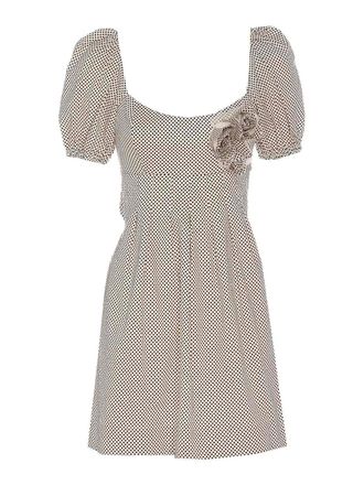 Elisabetta Franchi Robe Au Genou - Beige