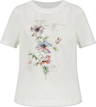 Paul Smith Femme, Tops, Beige, Taille: 38 FR T-Shirt Imprim&eacute;