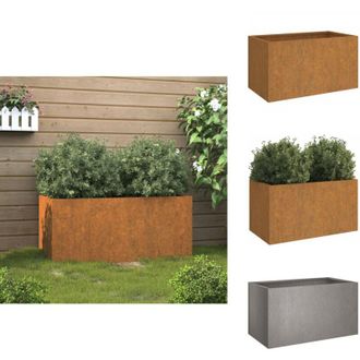 vidaXL Vidaxl - Jardini&egrave;re 62x40x39 cm acier corten - Jardinier - Pot De Fleurs - Plante - Ext&eacute;rieur - Balcon