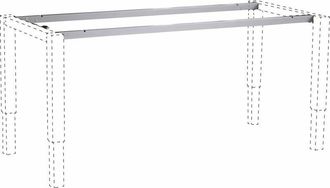 No Brand Sitz-Steh-Tischgestell 4-Leg Strong Traverse 2600 mm schwarz