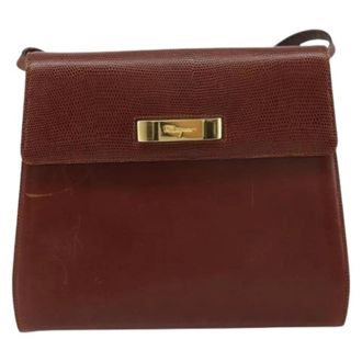 Ferragamo Sac bandouli&egrave;re Gancini Pre-owned - Femme - Pre-owned - Brun - Taille: ONE Size