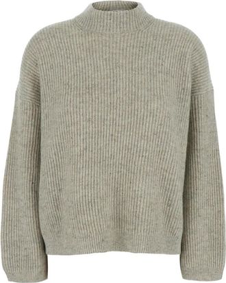 Brunello Cucinelli Femme, Pulls, Gris, Taille: 36 FR Pull en Tricot Col Roul&eacute;