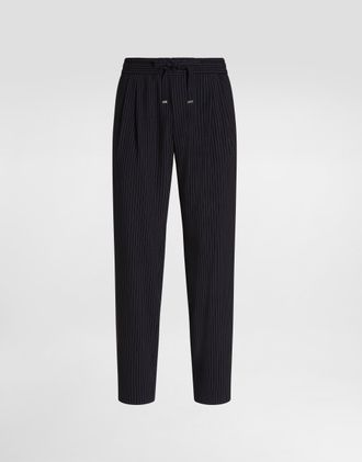 Dolce & Gabbana Jogginghose Aus Wolle In Nadelstreifenoptik - Mann Hosen Und Shorts n/d 48