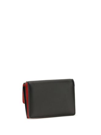 Christian Louboutin Womens Bettina Leather Wallet Black-Gold Calf Bos Taurus Black/gold