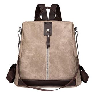 Generic Sac &agrave; Dos Moderne R&eacute;tro Grande Capacit&eacute; avec Fermeture &Eacute;clair Pratique pour Usage Quotidien et D&eacute;placement D&eacute;contract&eacute;