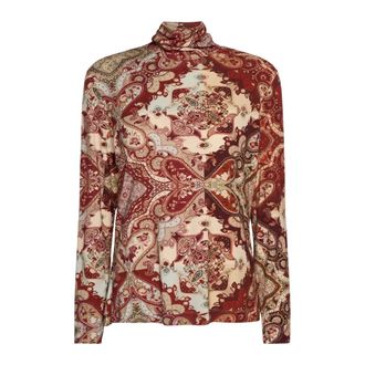 Elena Miro G059Z0 Bluse - - Knitwear - Damen - Rot - L