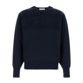 Alexander McQueen Wollpullover - - Knitwear - Herren - Blau - XL