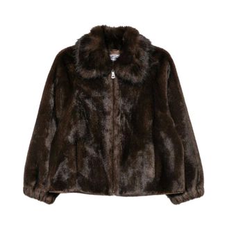 Betta Corradi Manteau en vison - Femme - Vestes - Brun - Taille: 40 FR