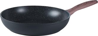 Sambonet RocknRose Mehrzweckpfanne, rund, Mehrzweckpfanne, Schwarz, Quarz, Aluminium, Keramik, Gas, Induktion