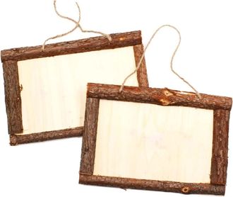 Cabilock Holz-fotorahmen T Personalisierte Rahmen Natürliche Rinde Textur Für Home Office