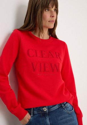 Cecil Sweatshirt mit Wording Artwork