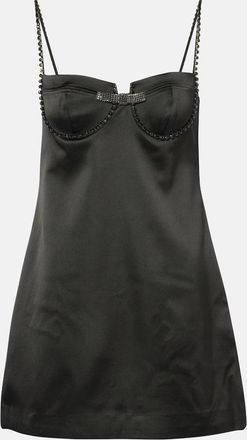 Self Portrait Verziertes Minikleid aus Satin