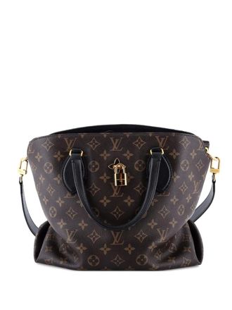 Louis Vuitton Flower Zipped Tote Monogram Canvas MM shoulder bag - Marron