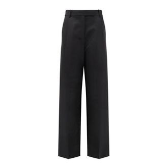Tom Ford Schwarze Wollhose Mit Hakenverschluss - - Trousers - Damen - Schwarzk - XS