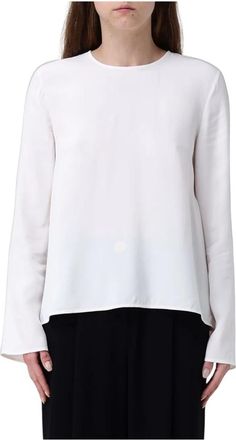 A|X Armani Exchange Flie&szlig;ende Viskose-Bluse - - Tops - Damen - Beige - S