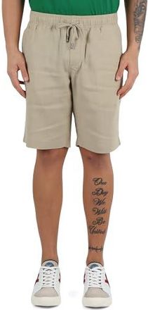 Tommy Hilfiger Harlem Po Linen Short Mw0Mw37804 Chino, Khaki (Sandalwood), 34W Homme