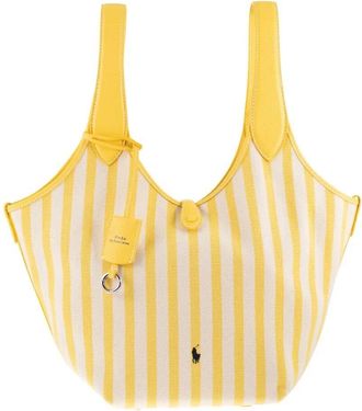Polo Ralph Lauren Shopper & Totes - Striped Canvas Polo Play Tote - Gr. unisize - in Beige - f&uuml;r Damen