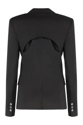 Pinko Womens Linen Blazer Black Blazers Jacket