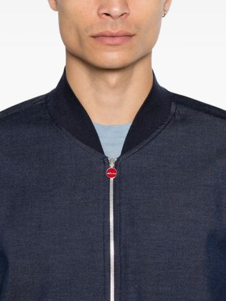 Kiton Mens Zip-Up Bomber Jacket Aw26 M