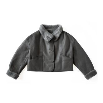 Just things we like Fuku Wendbare Shearling-Jacke - - Jackets - Damen - Grau - M