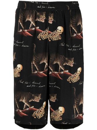 Endless Joy bermuda Dreamt à motif imprimé - Noir