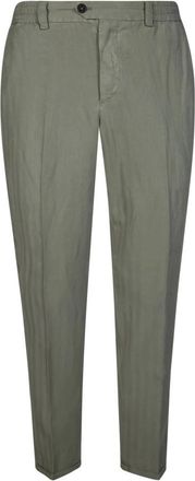 PT01 Pt01, Homme, Pantalons, Vert, Taille: W34 Carrot Pinces Pantalons