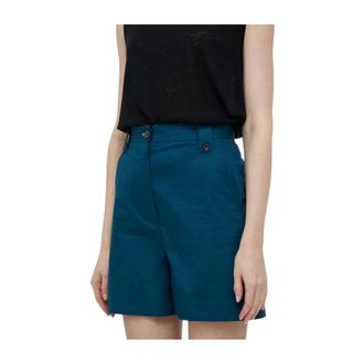 Paul Smith Mini-short taille haute - Femme - Shorts - Bleu - Taille: 36 FR