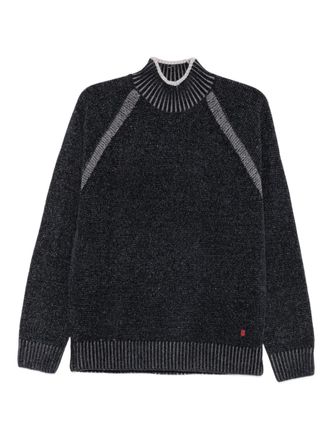 Liu Jo ribbed panelled sweater - Noir