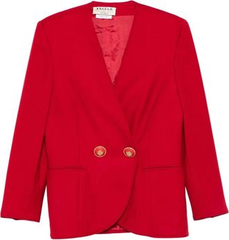 A.N.G.E.L.O. Vintage Cult blazer à boutonnière croisée (années 1980) - Rouge