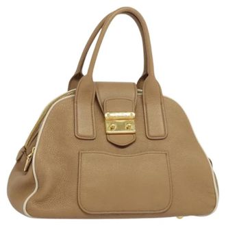 Miu Miu Pre-owned Leder Handtaschen - - Pre-owned - Damen - Braun - ONE SIZE