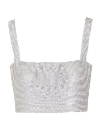 8 by YOOX METAL CROP TOP