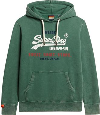 Superdry Herren Vintage Logo Cali Relaxed Hoodie International Kiefer M