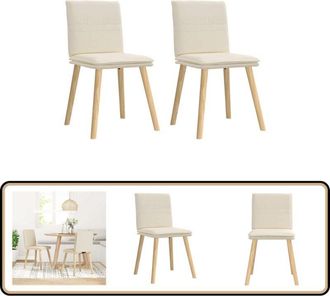 vidaXL Esszimmerst&uuml;hle 2 Stk. Leinen - Vidaxl