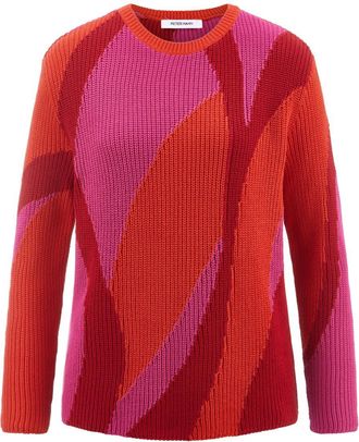 Peter Hahn Rundhals-Pullover Peter Hahn rot