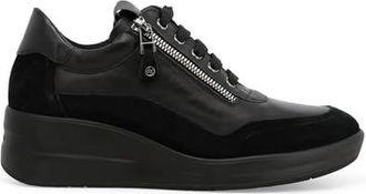 Melluso Baskets Femme en Cuir et Daim Noir r25655z 43