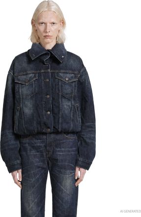 Acne Studios Cropped Denim Jacket