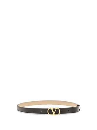 Valentino Garavani Smooth Leather Reversible Belt - Black