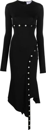 The Attico Knielanges Kleid - Schwarz