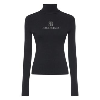 Balenciaga Damen, Strickwaren, Schwarzk, SGr&ouml;&szlig;e