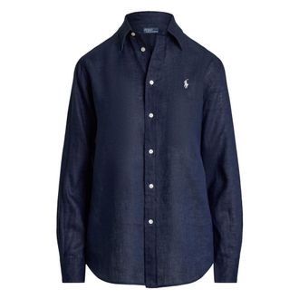 Polo Ralph Lauren Femme, Blouses et Chemises, Bleu, Taille: 40 FR 17/1 PD Linen Shirt