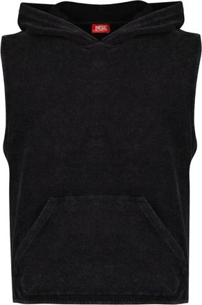 Diesel Homme, Sweatshirts et sweats &agrave; capuche, Noir, Taille: M Sleeveless Terry SweaT-shirt