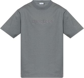Burberry Homme, Tops, Gris, Taille: XS T-Chemises