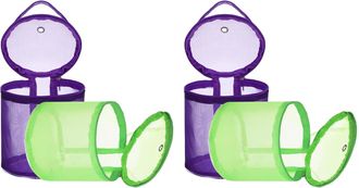 Artibetter 4 St&uuml;ck Netzbeutel zur Garnaufbewahrung Atmungsaktive H&auml;kelgarn Taschen aus Robustem Material Klein 13 X 125 cm Tragbare Organizer f&uuml;r Strick und H&auml;ke