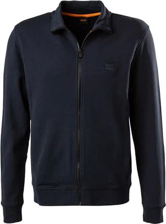 Boss Orange by Hugo Boss BOSS Orange Herren Pullover blau Baumwolle unifarben