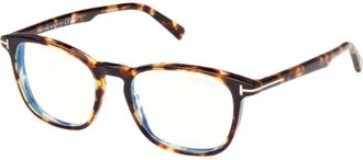 Tom Ford unisex, Accessoires, Brun, Taille: 52 MM Square Eyeglasses