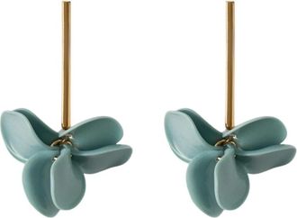 Malababa Femme, Accessoires, Vert, Taille: ONE Size P&eacute;talos Long Bar Earrings